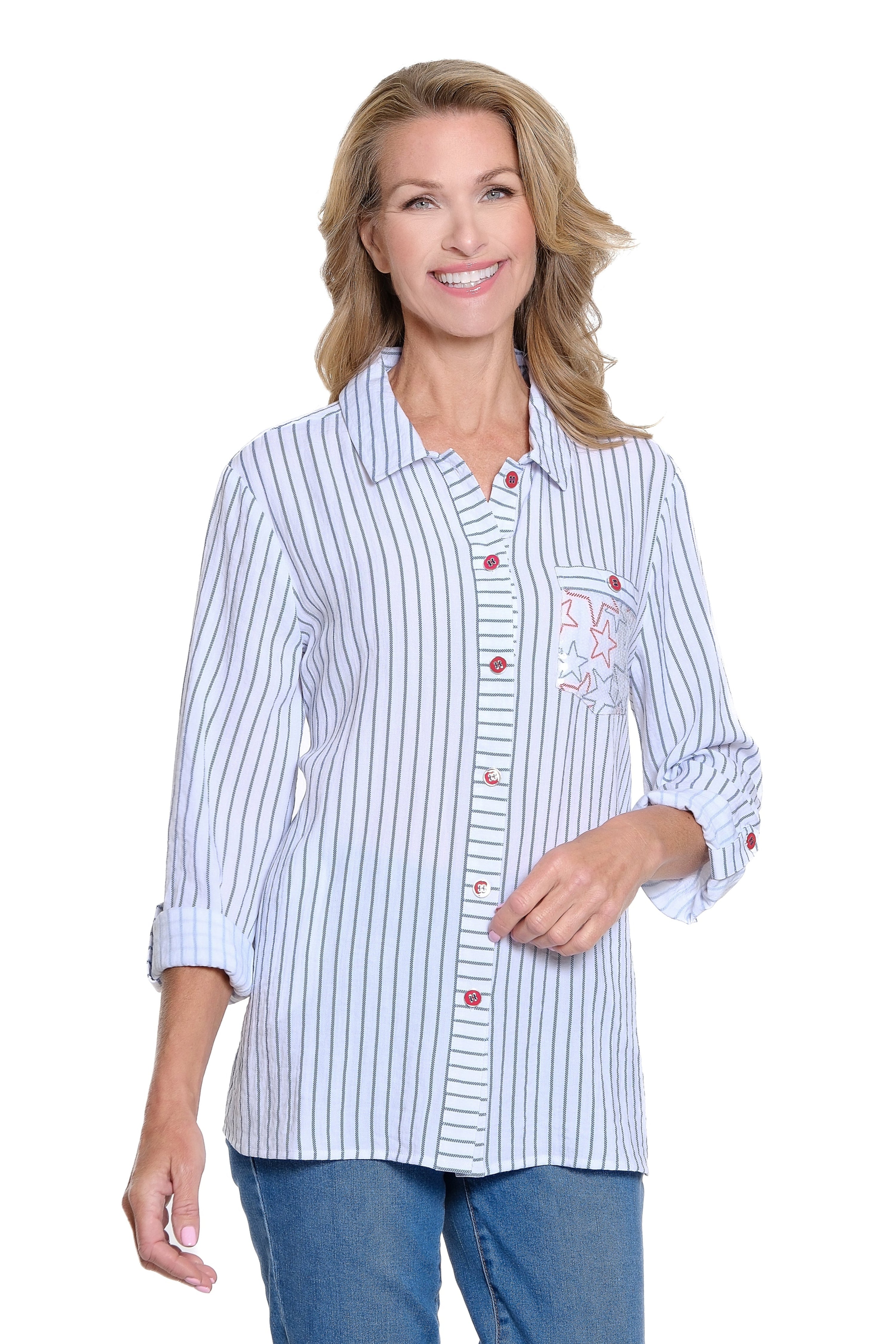 Printed Crinkle Woven Shirt - Rich Navy – MultiplesClothingCompany-com